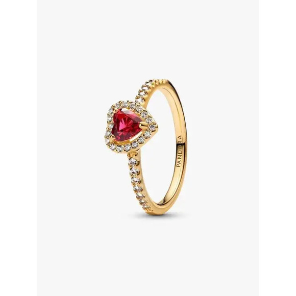 Pandora | Jewelry | Pandora Elevated Heart Ring | Poshmark
